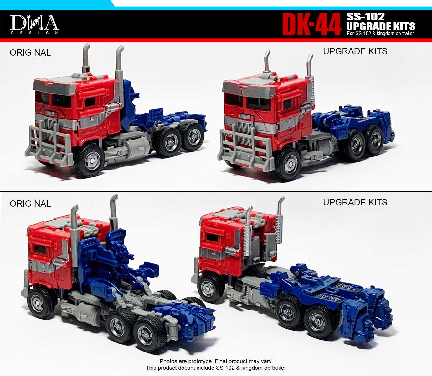 DNA Design - Kit d'amélioration DK-44 pour SS-102BB Optimus Prime